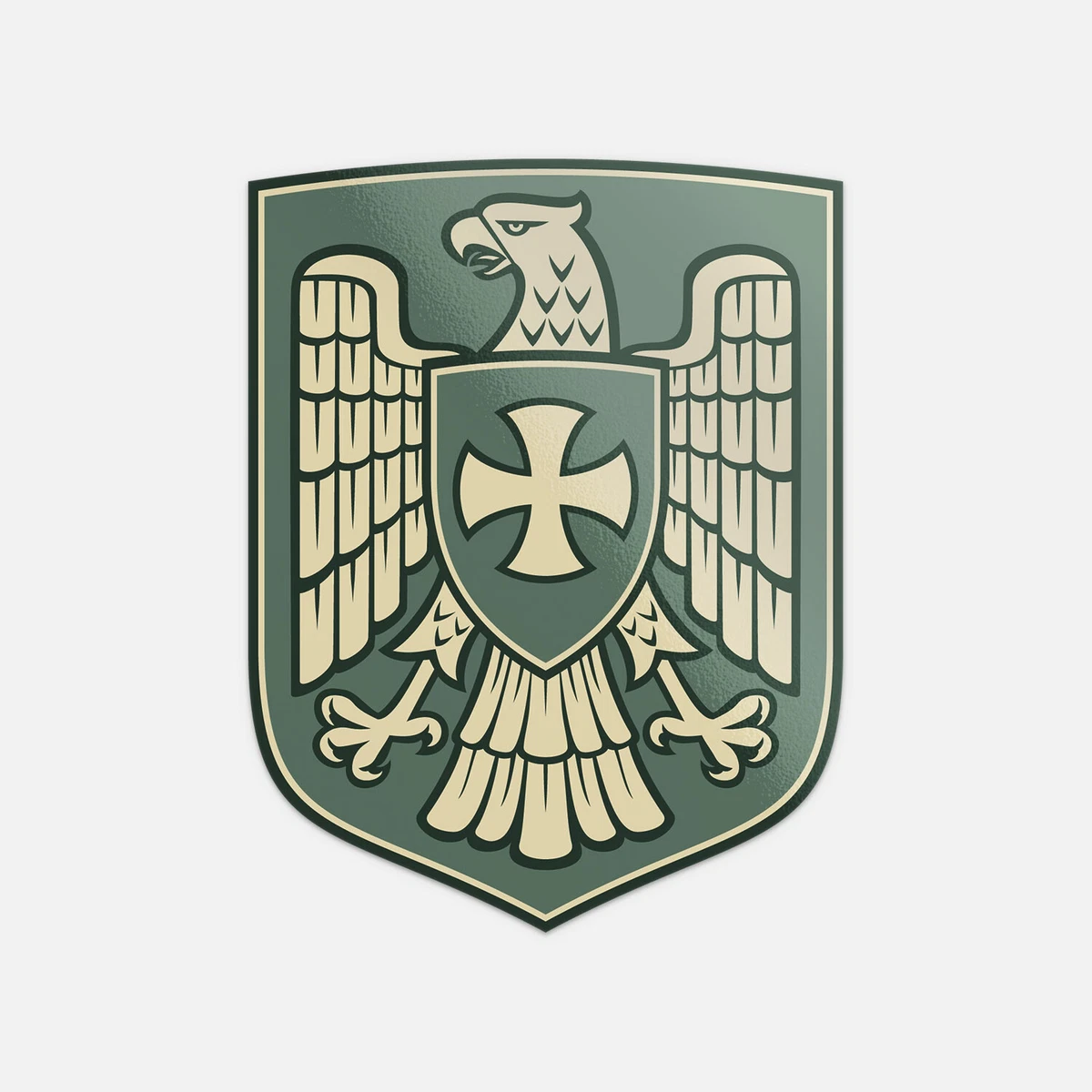 Kira Eagle Cross Coat Of Arms Emblem Vinyl Sticker Decal Waterproof ...