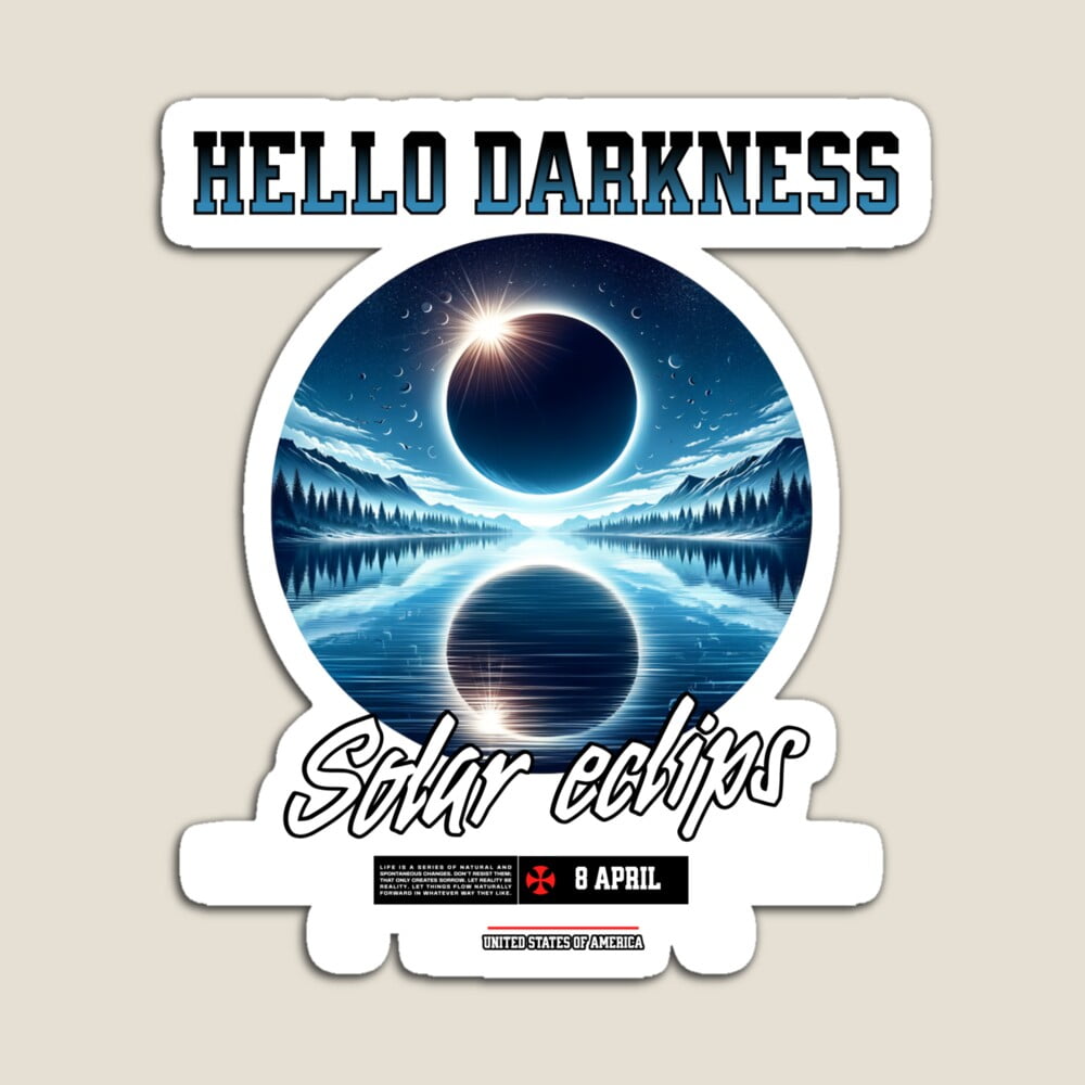 Kira - Eclipse At Sea - Solar Eclipse 2024 Sticker - 4433 Hot Trending ...