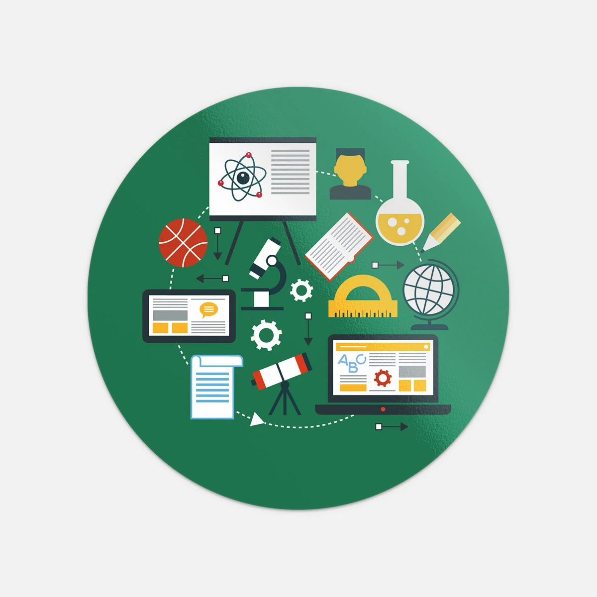 Kira Education Info Graphics Label Vinyl Sticker Decal Waterproof ...