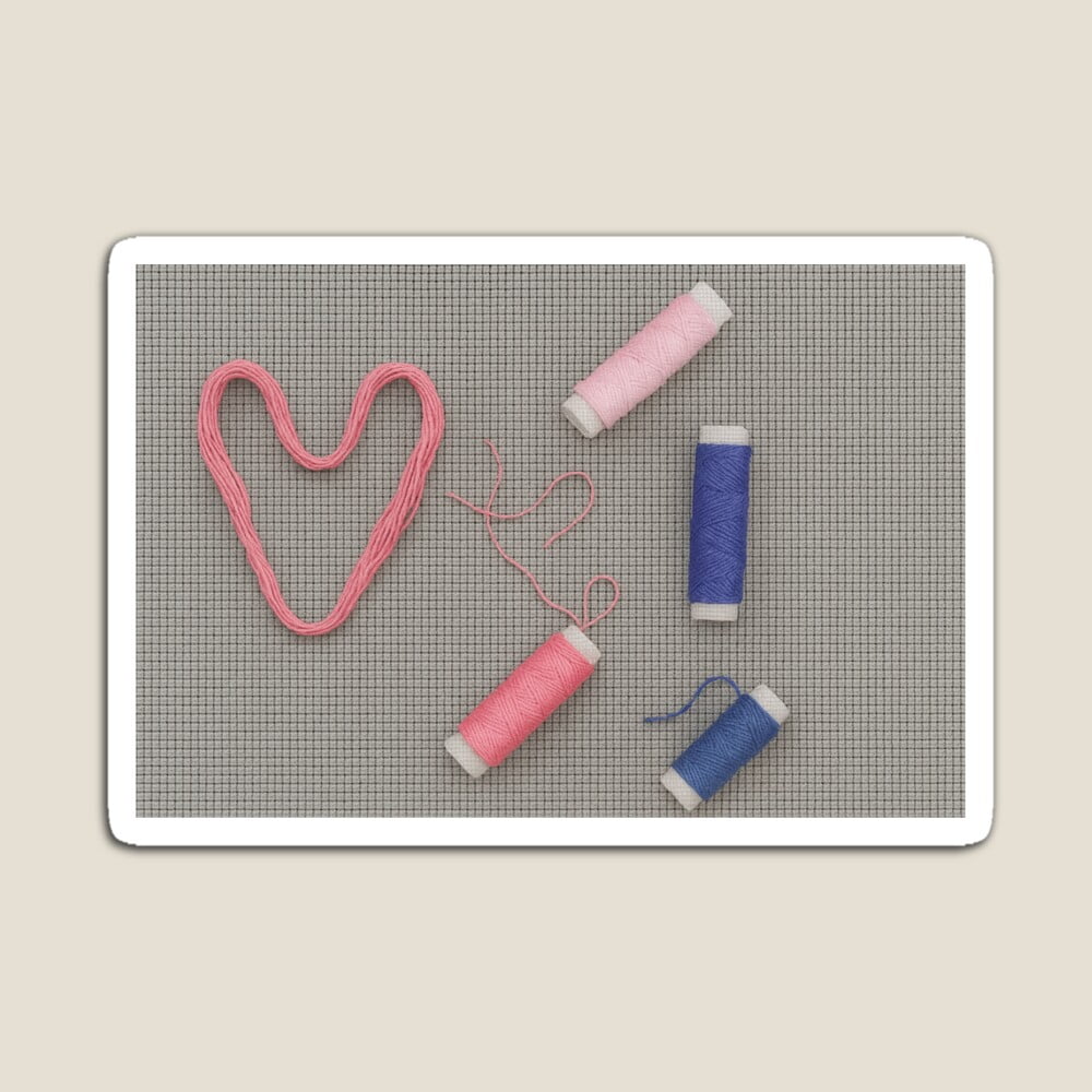 Kira - Embroidery Threads With Heart Ai-Enhanced From Original Photo ...