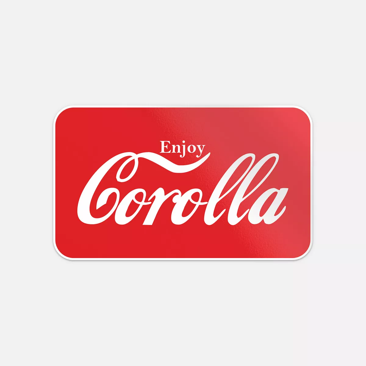 Kira Enjoy Corolla Car Bumper Vinyl Sticker Decal Waterproof Sticker ...
