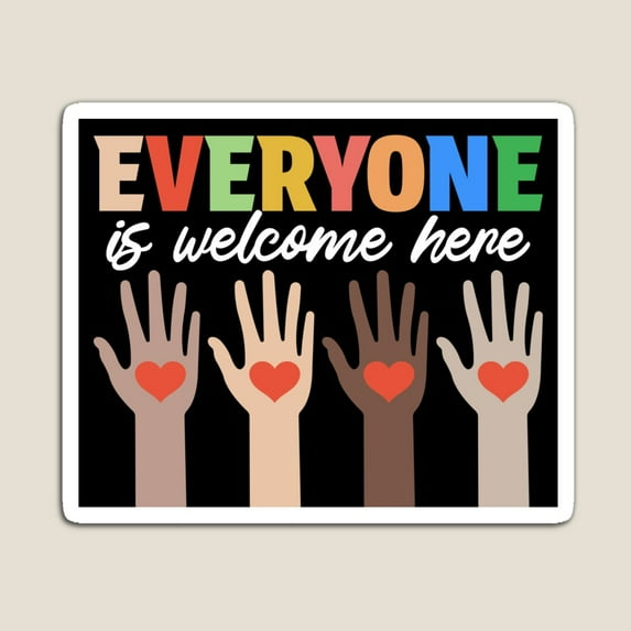 Kira - Everyone Is Welcome Here Teacher Sticker - 2037 Hot Trending ...