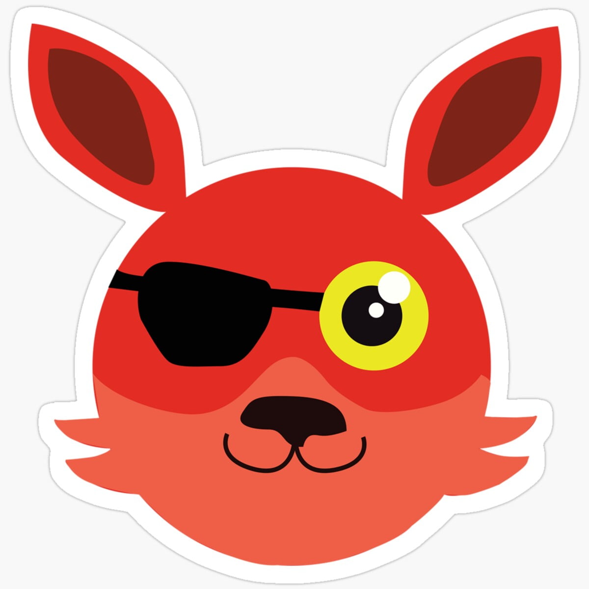 Kira FNAF Foxy the Pirate Sticker Waterproof Sticker for Water Bottles ...