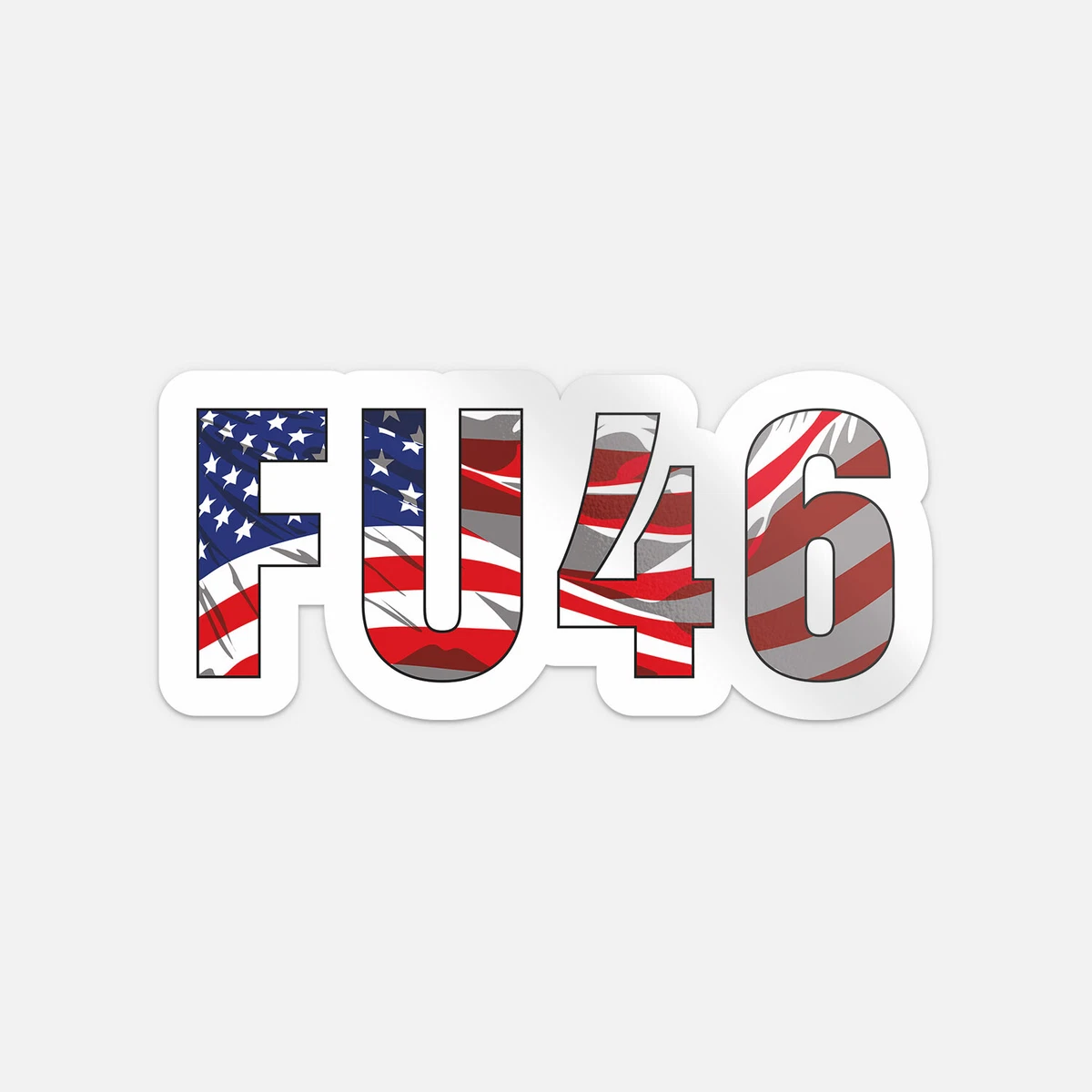 Kira FU46 USA Flag Car Bumper Vinyl Sticker Decal Waterproof Sticker ...