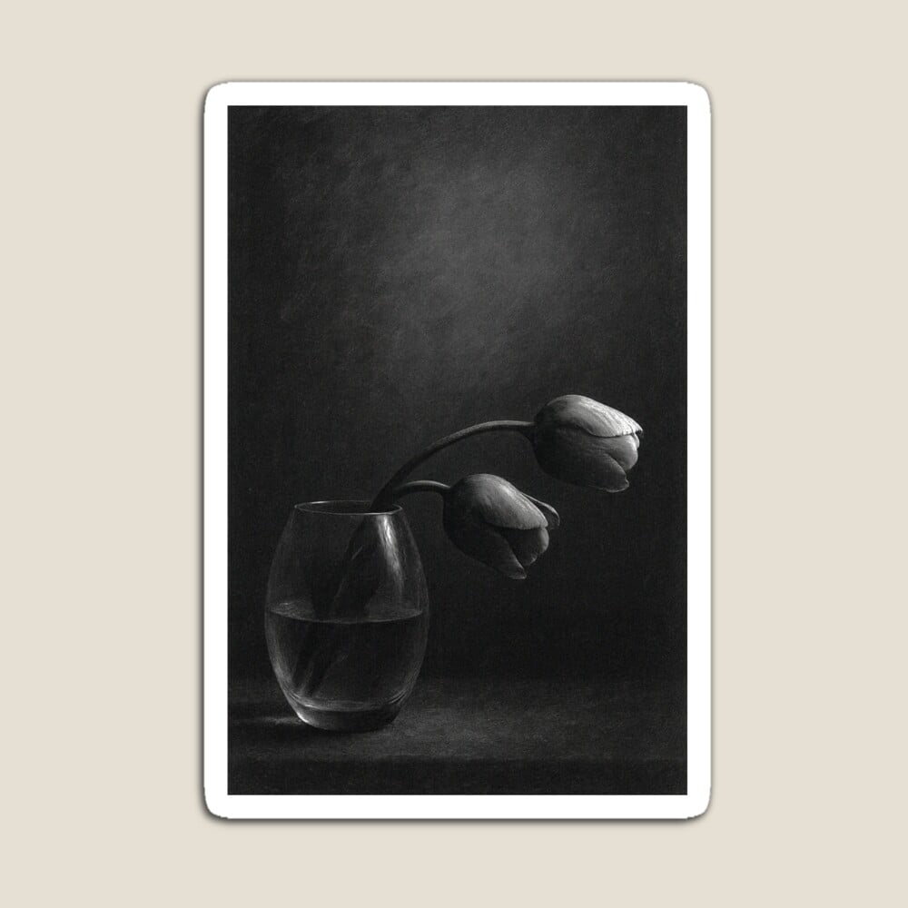 Kira - Fading Light Ai-Enhanced Tulip Still Life Sticker - 5247 Hot ...