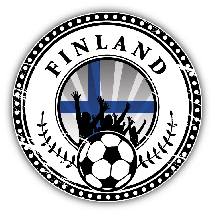 Kira Finland Flag Soccer Fan Label Car Bumper Sticker Decal Waterproof ...