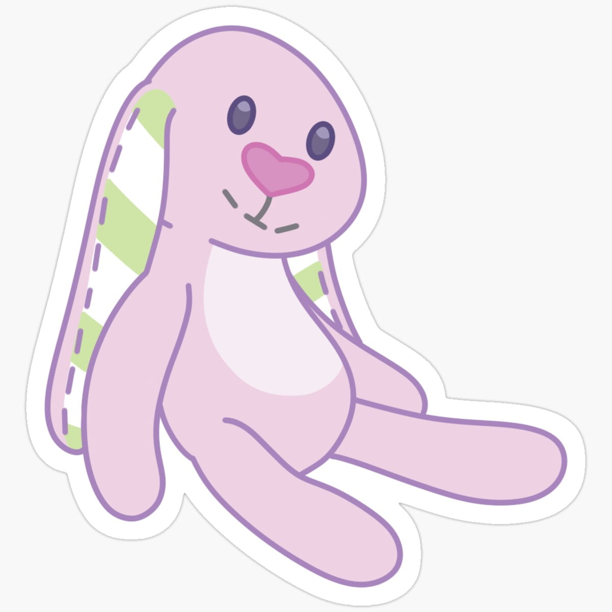 Kira Floppy Rabbit Sticker Waterproof Sticker for Water Bottles ...