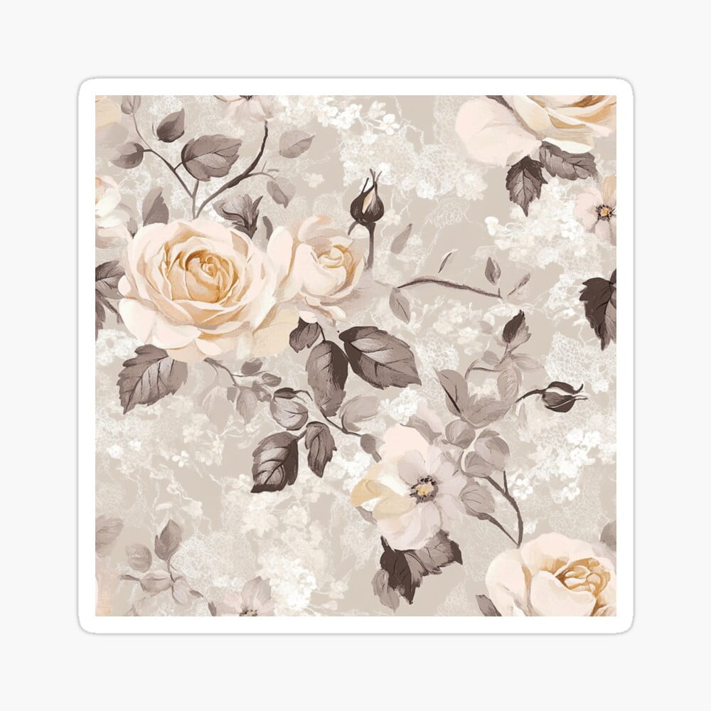 Kira Floral Awakening In Pastel Tones Sticker - Kir 2076 Decorative ...
