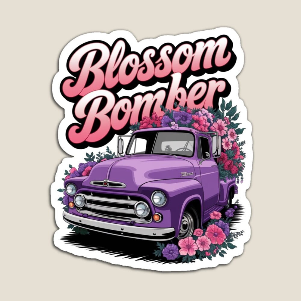 Kira - Flower Truck - Blossom Bomber Sticker - 1258 Hot Trending Vinyl ...