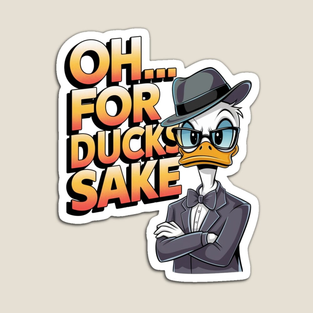 Kira - For Ducks Sake - Duck You - Duck Off - Duck It - Duck Sticker ...