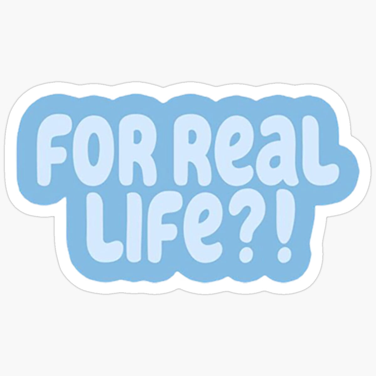 Kira For Real Life blue Sticker Waterproof Sticker for Water Bottles ...