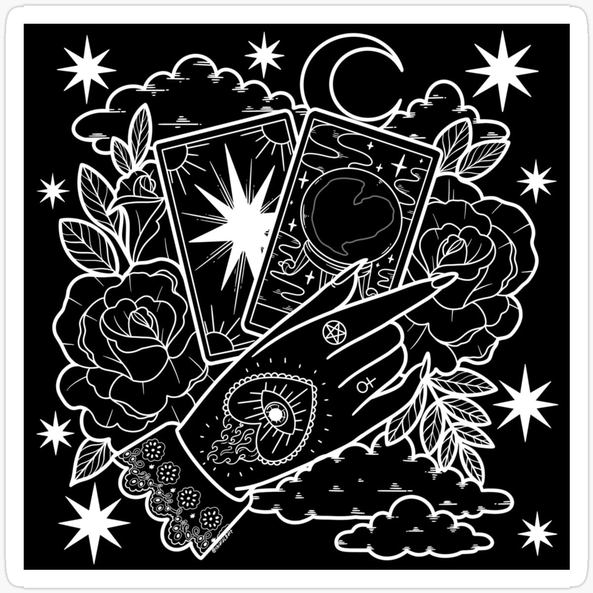 Kira Fortune Teller Sticker Waterproof Sticker for Water Bottles ...