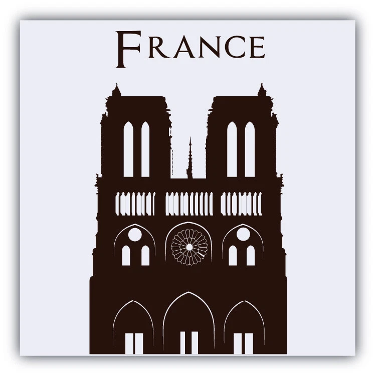 Kira France Notre Dame Paris Catholic Cathedral Car Bumper Sticker ...