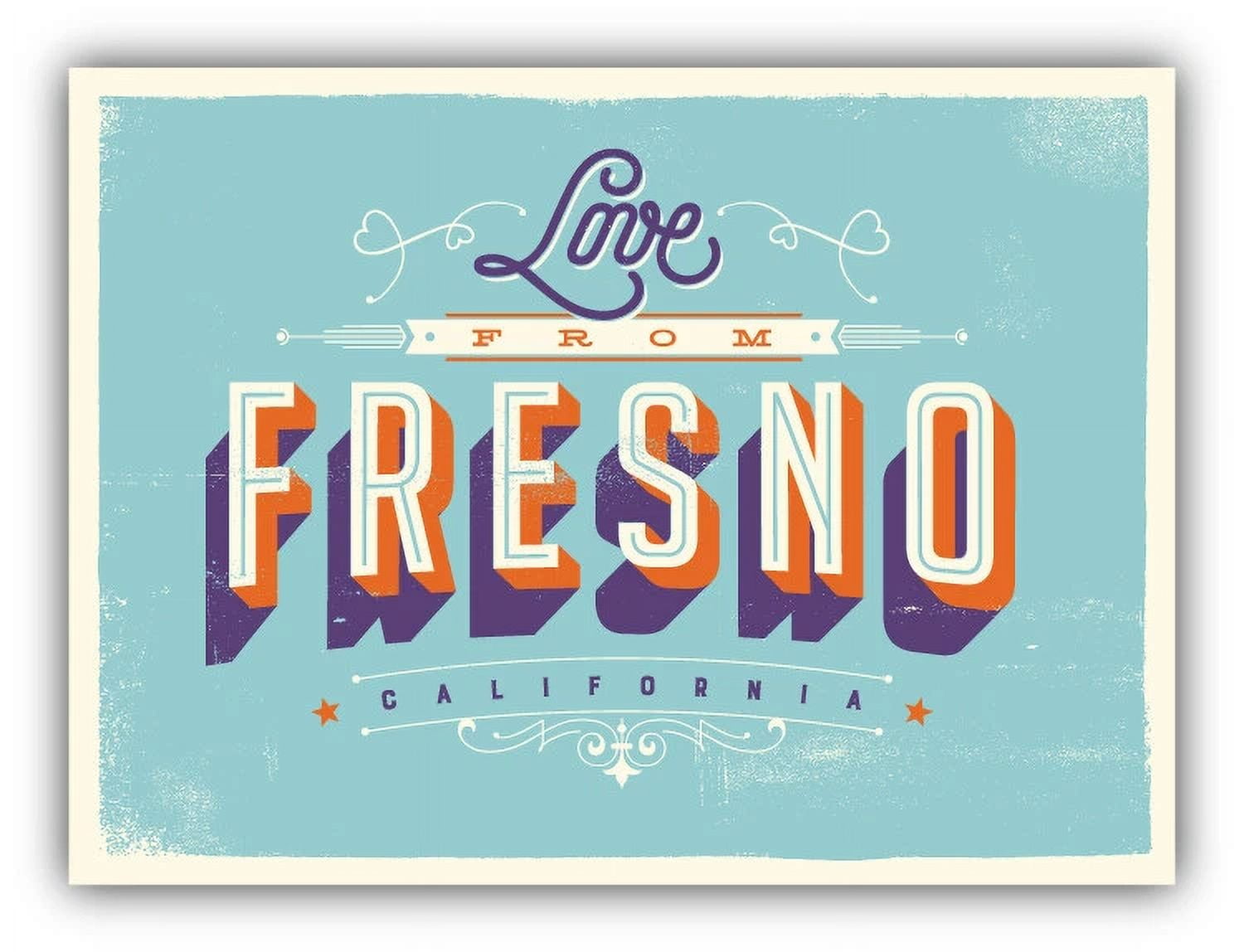 Kira Fresno City California USA Vintage Label Car Bumper Sticker Decal ...