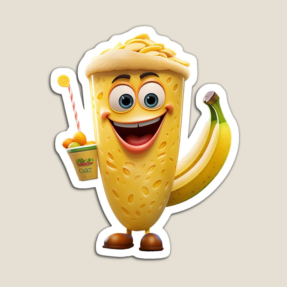 Kira - Fruit Smoothie Mascotte Whos Shaking A Smoothie, 3D Banana ...