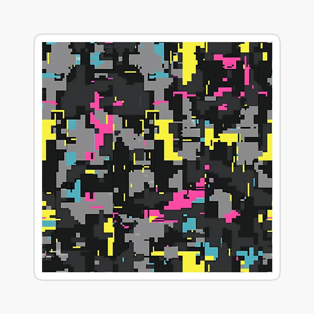 Kira Full Cyber Camouflage Glossy Sticker - Kir 1371 Decorative Laptop ...