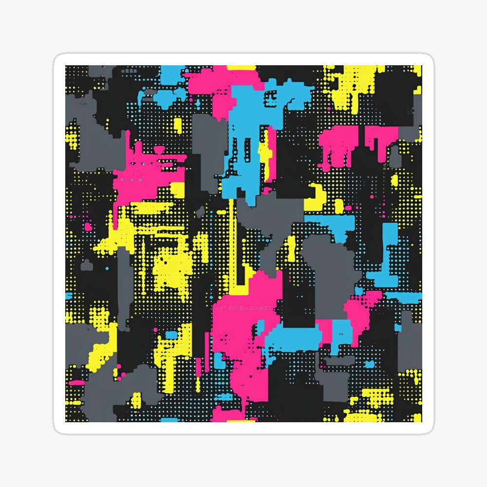 Kira Full Cyber Camouflage Sticker - Kir 1366 Decorative Laptop, Phone ...