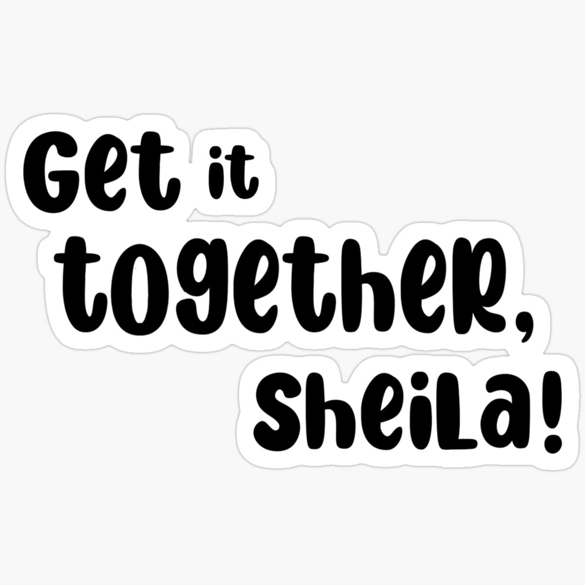 Kira Get it together, Sheila Sticker Waterproof Sticker for Water ...