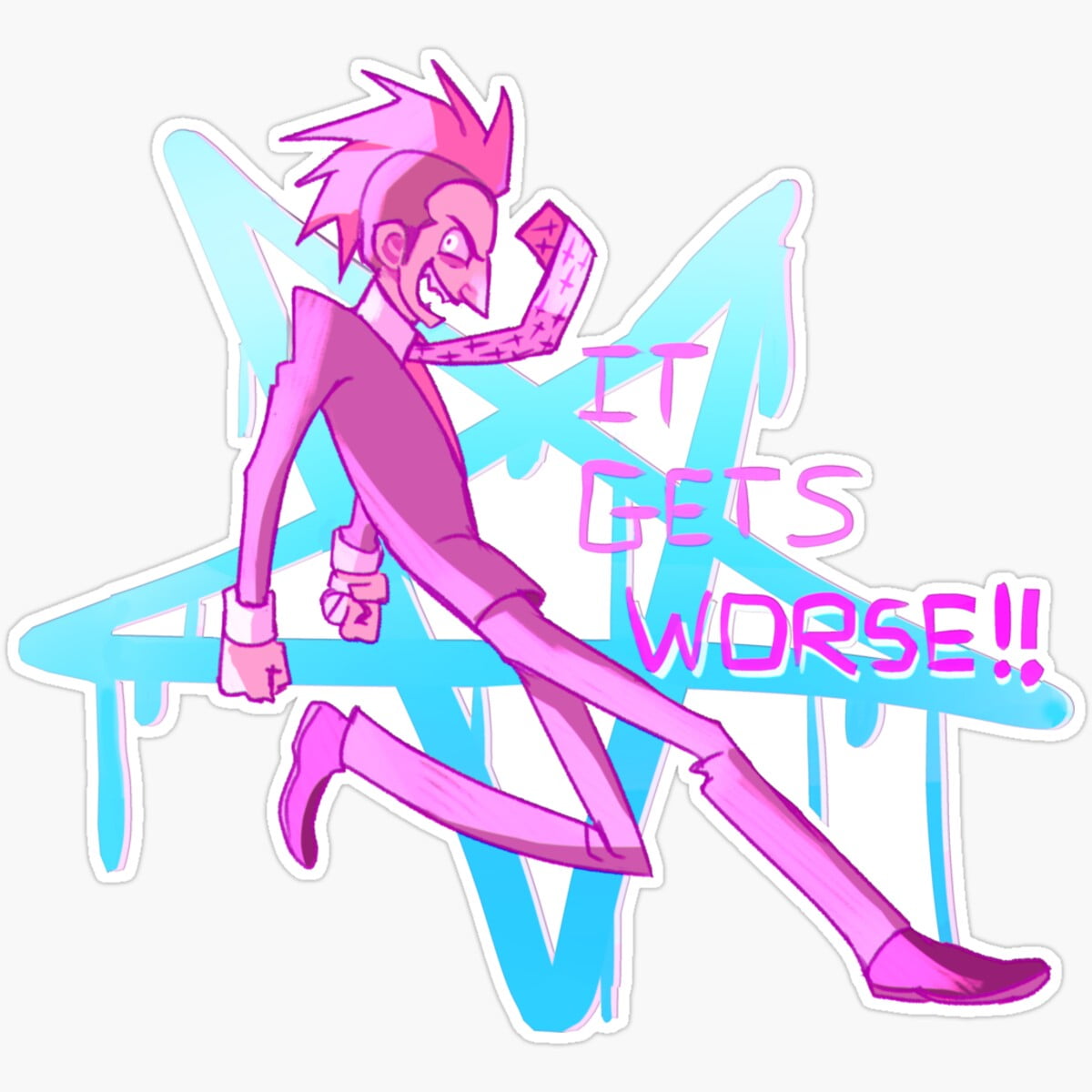 Kira It Gets Worse! Mindless Self Indulgence Jimmy Urine Sticker ...