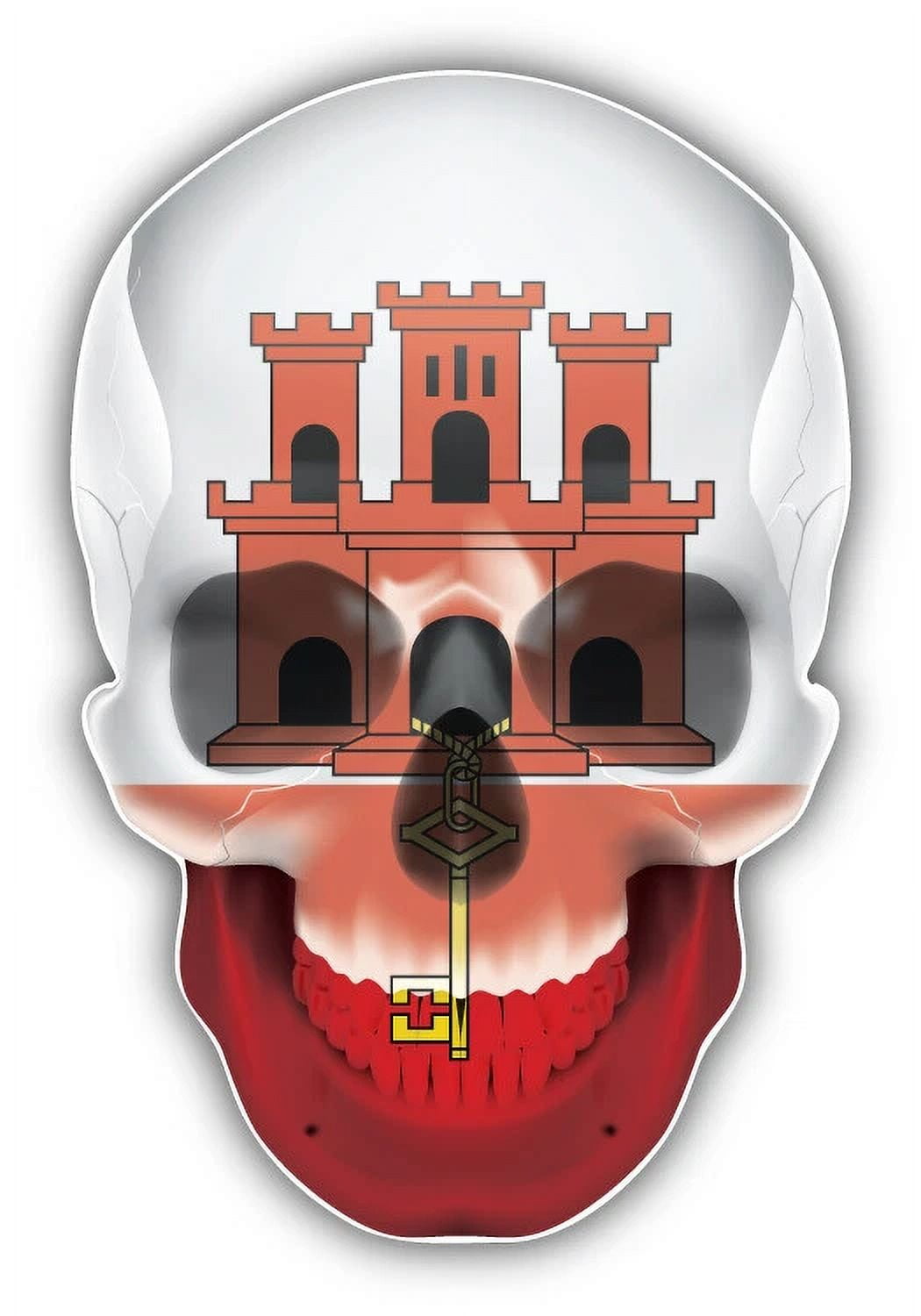 Kira Gibraltar Flag Human Car Bumper Sticker Decal Waterproof Sticker ...