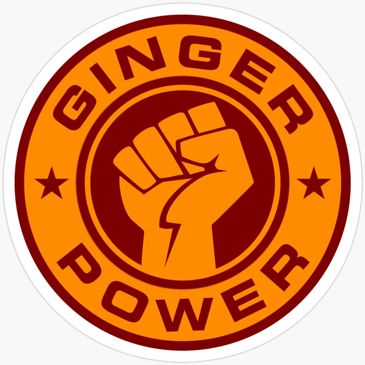 Kira Ginger Power Sticker Waterproof Sticker for Water Bottles, Laptops ...