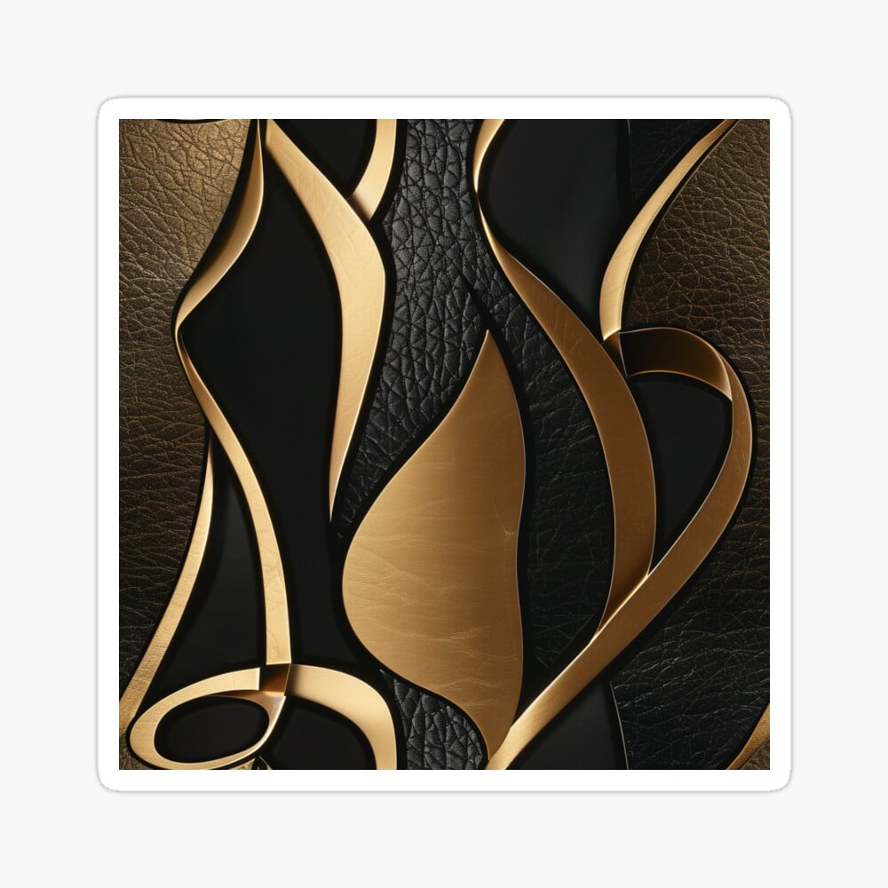Kira Golden Monogram On Noble Leather Sticker - Kir 1811 Decorative ...