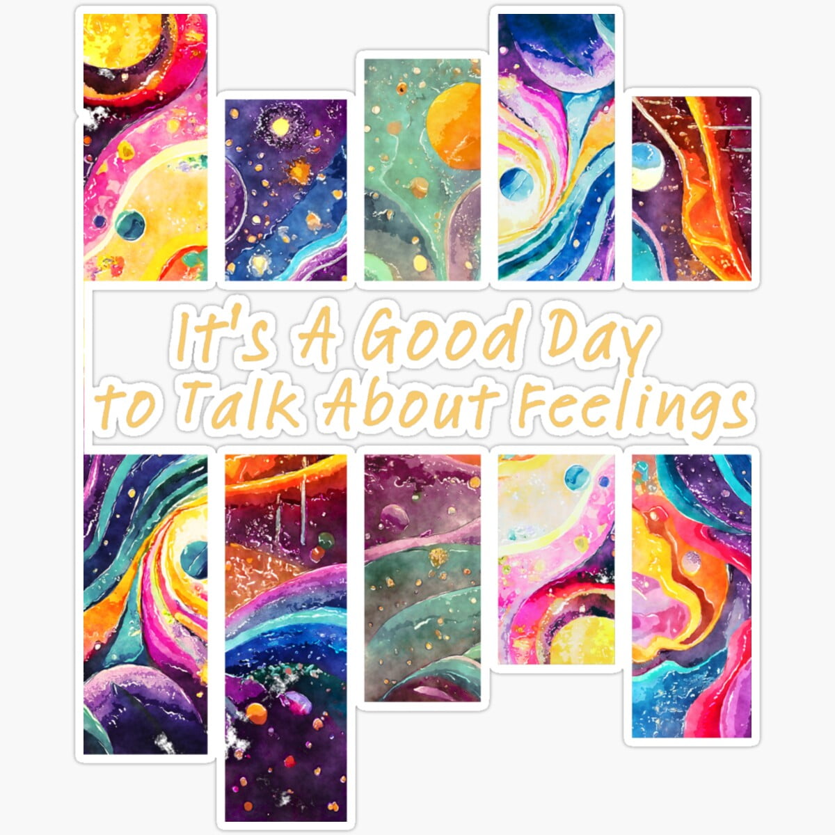Kira It's A Good Day to Talk About Feelings gifts Sticker Decorative ...