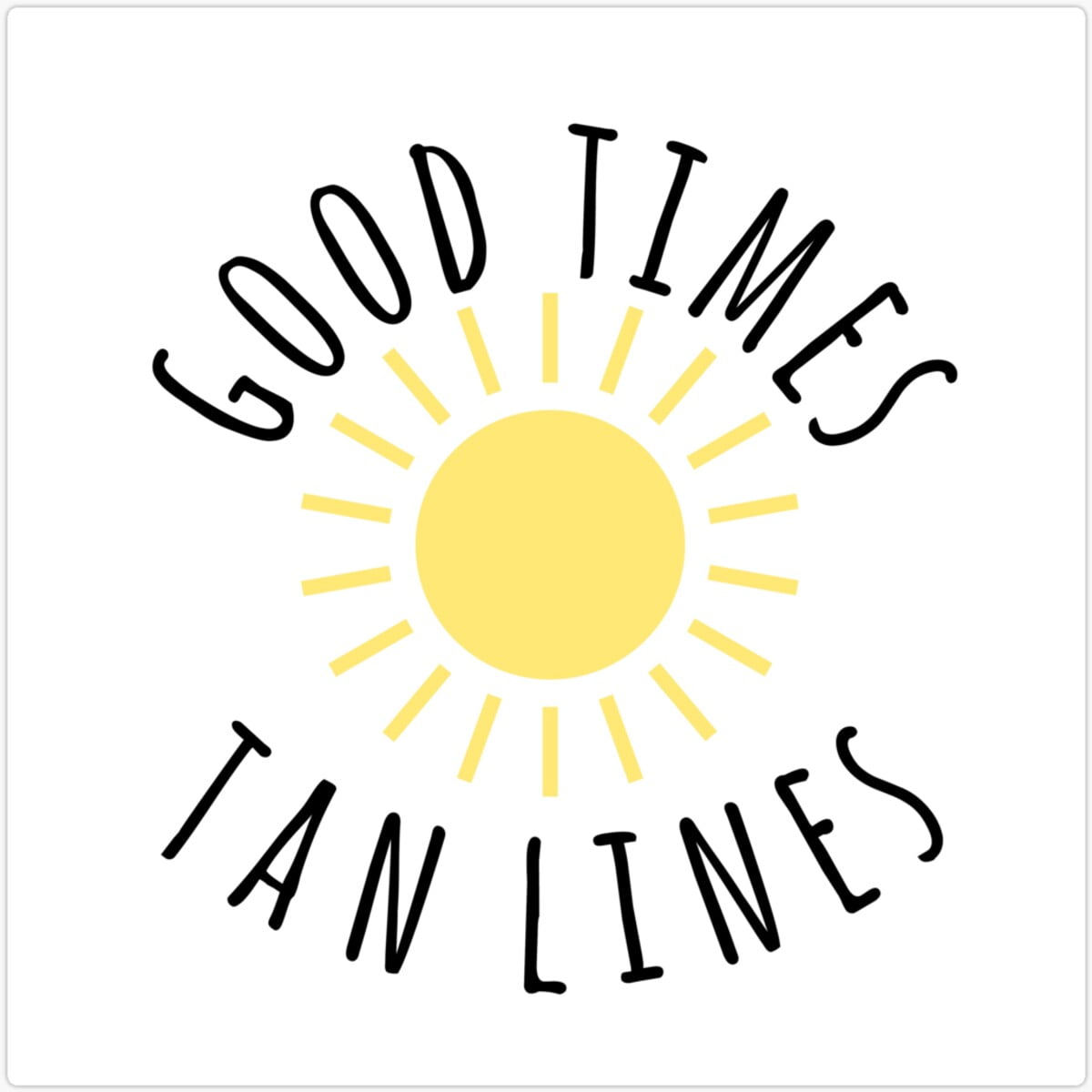 Kira Good Time, Tan lines Sticker Decorative Laptop, Phone Stickers ...