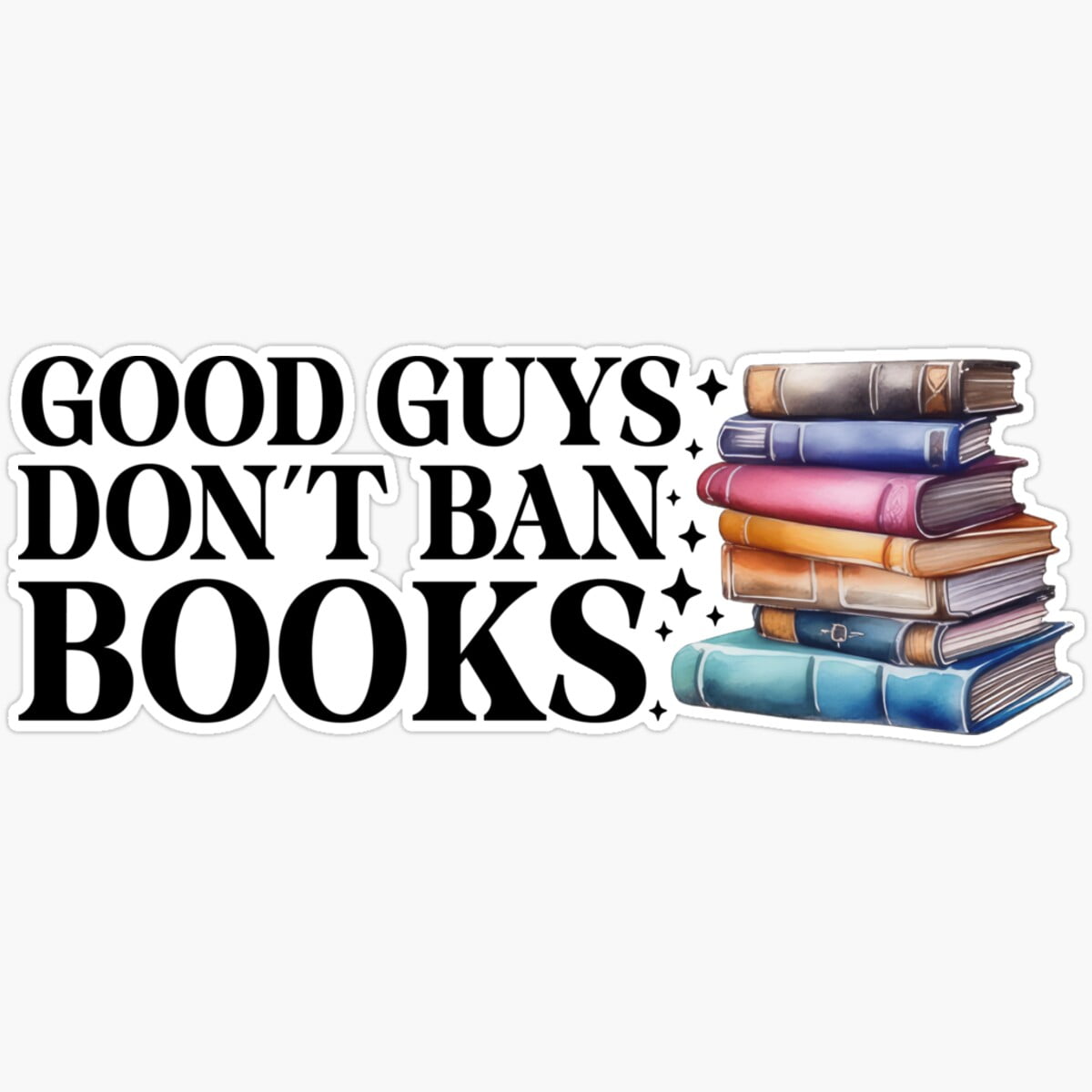 Kira Good guys don't ban books Sticker Decorative Laptop, Phone ...