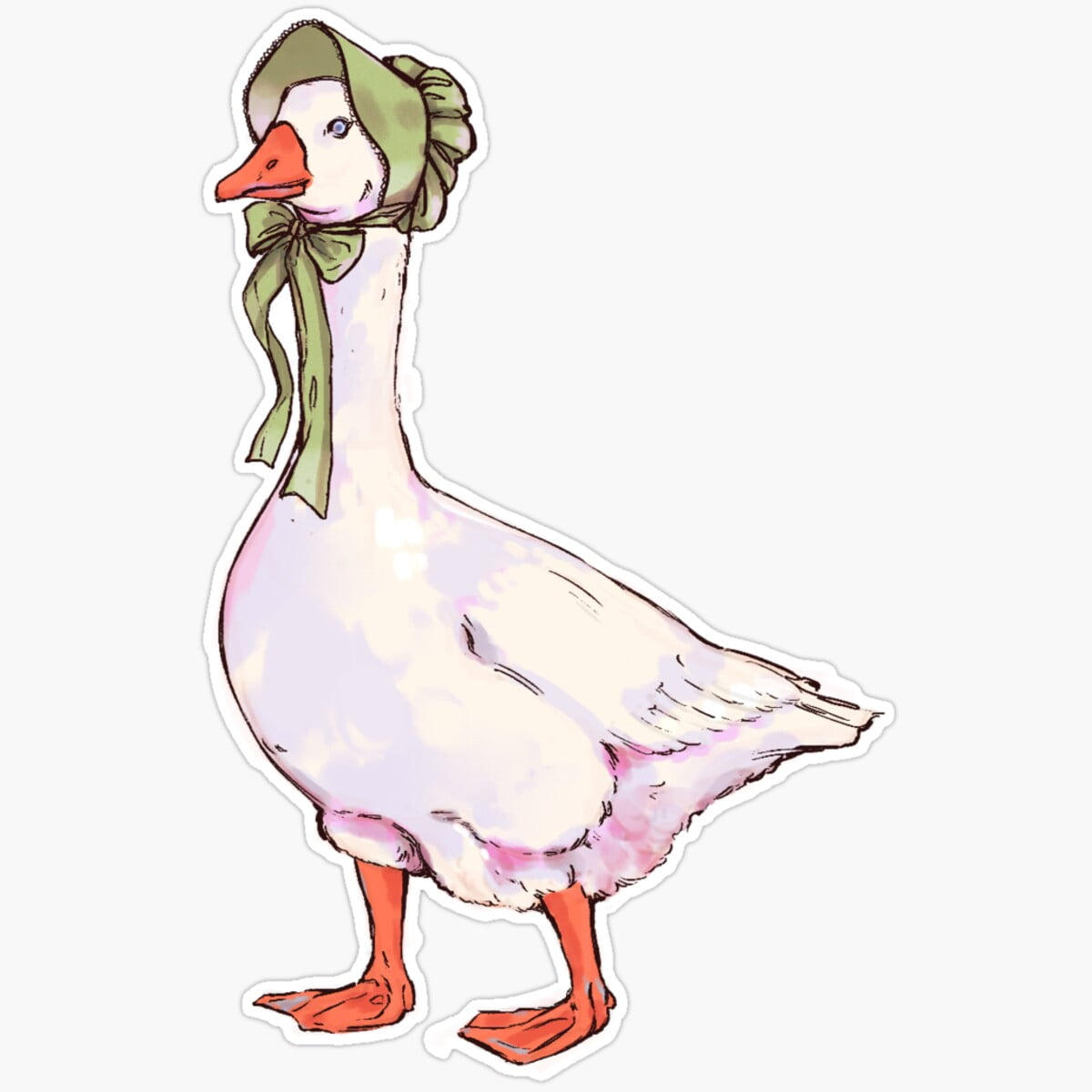 Kira Goose with Bonnet Sticker Decorative Laptop, Phone Stickers ...