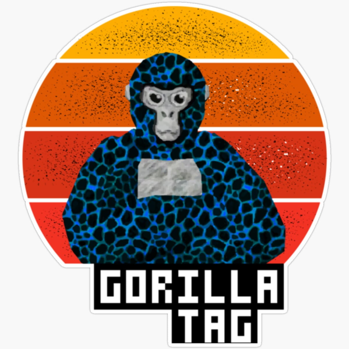 Kira Gorilla tag pfp maker Gorilla Tag Blue Lava vintage Sticker ...