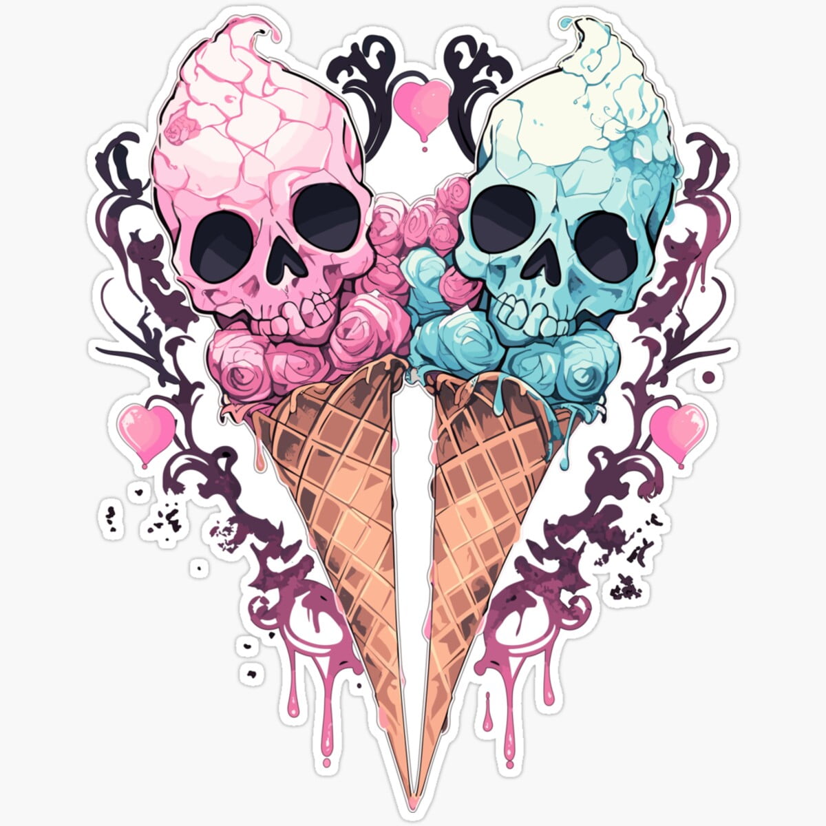 Kira Goth Cottagecore Aesthetic Gifts Girls Womens Goth Sticker ...