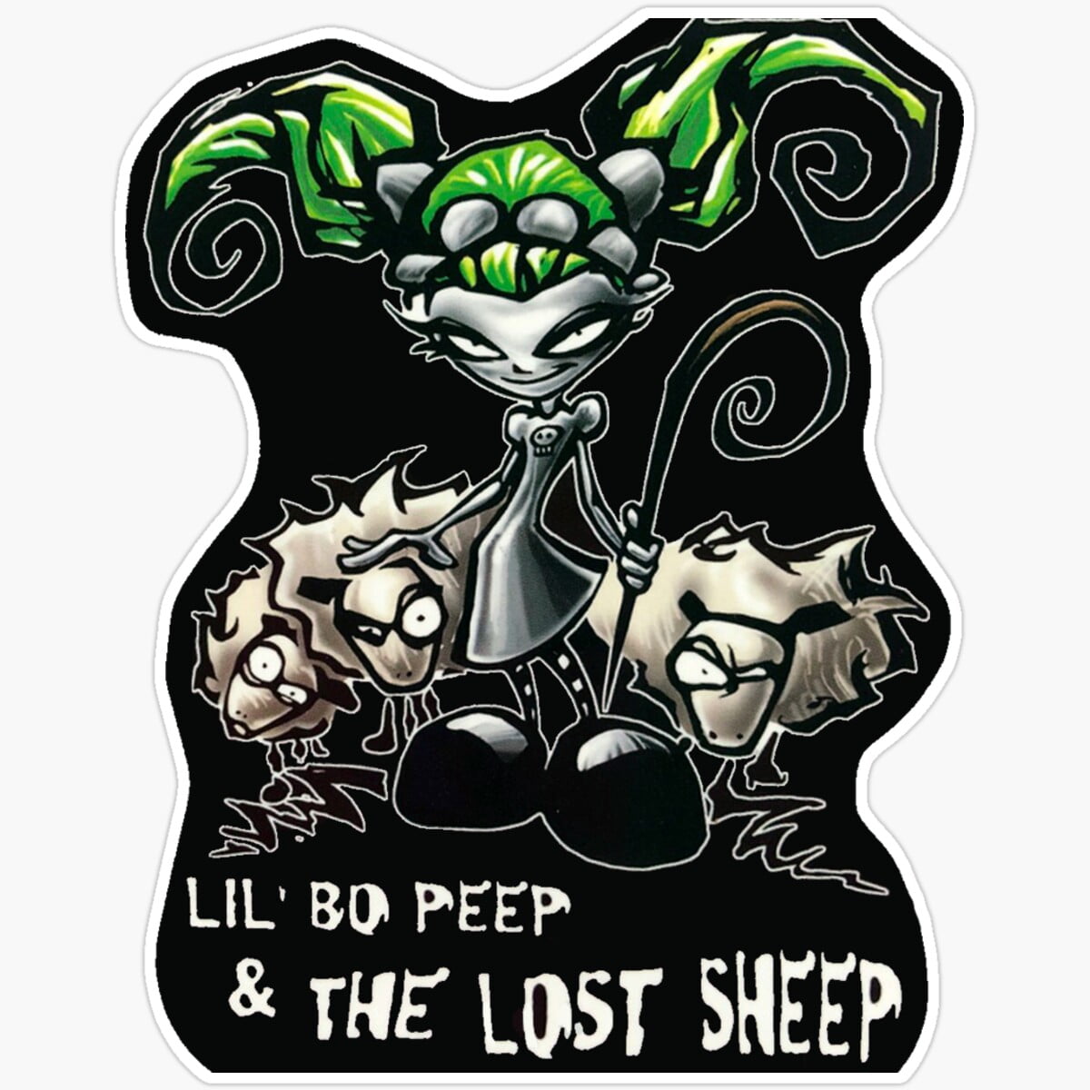 Kira Goth Girls | Lil’ Bo Peep & The Lost Sheep Sticker Decorative ...