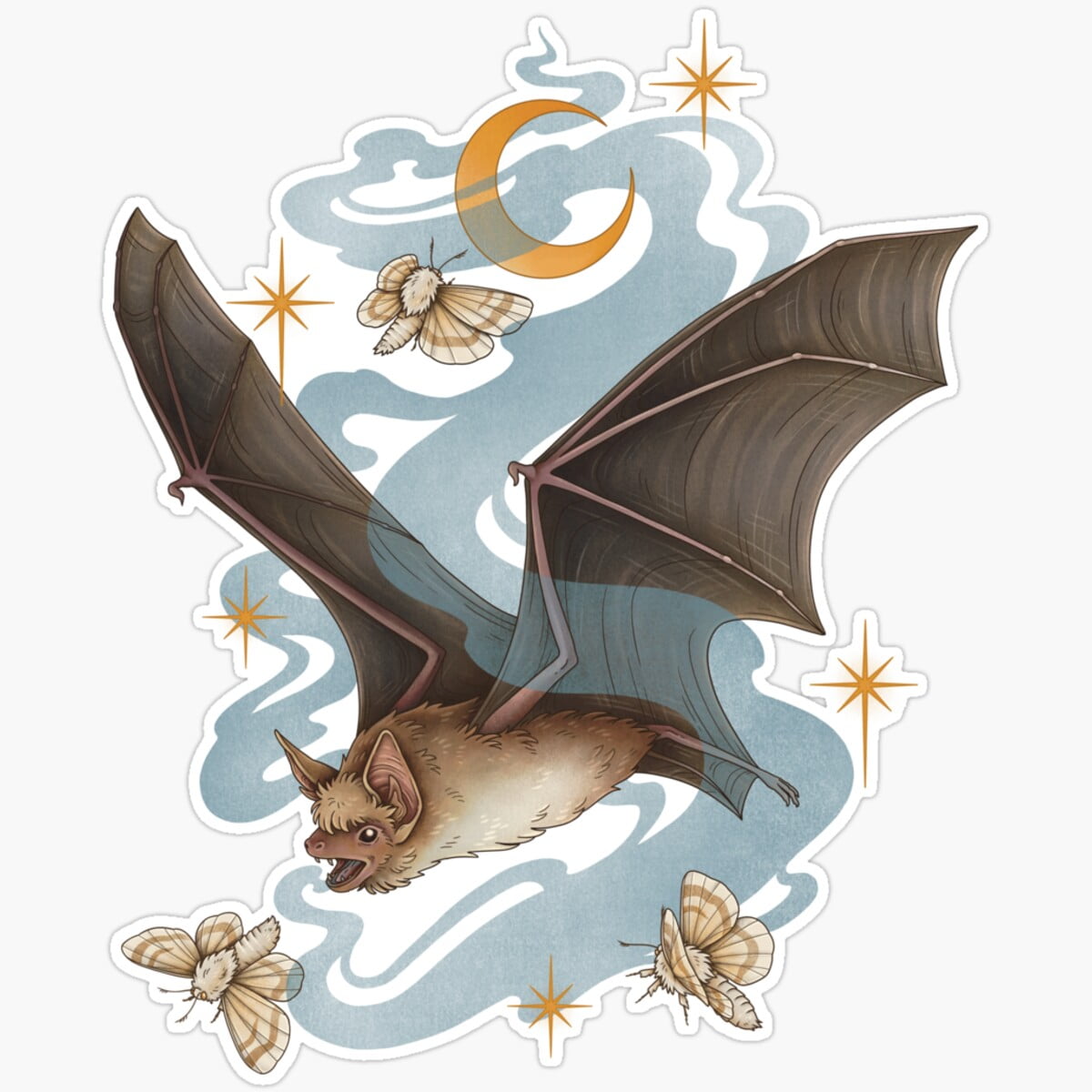 Kira Gothic Bat and Moth Fairy Grunge Whimsigoth Vintage Memento Mori ...