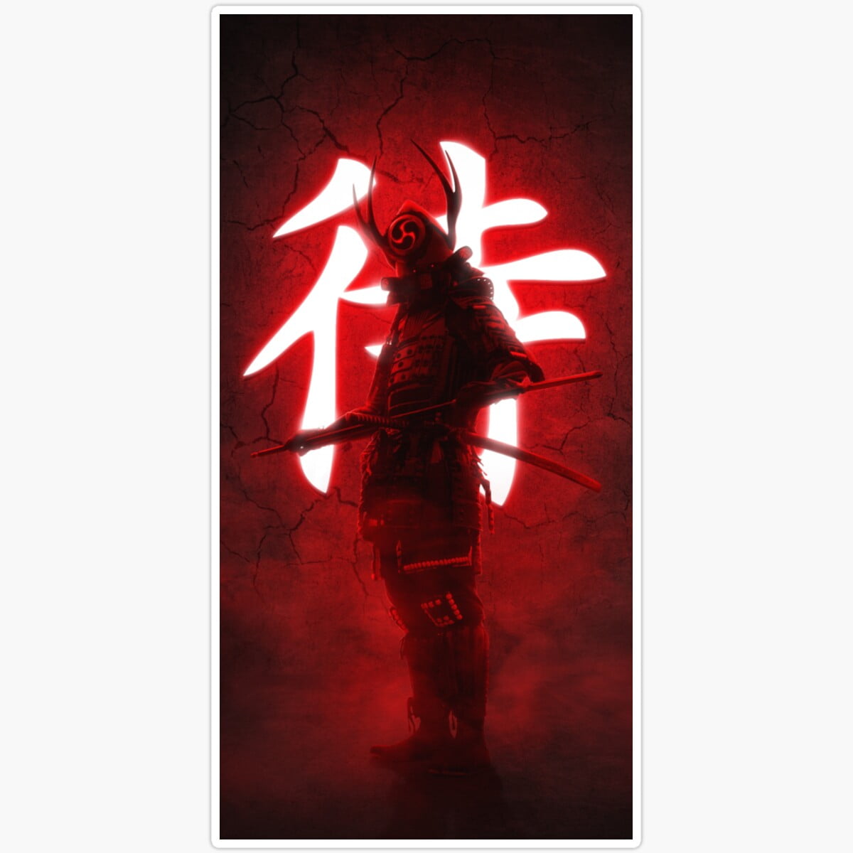 Kira Graceful Samurai Warrior Sticker Decorative Laptop, Phone Stickers ...