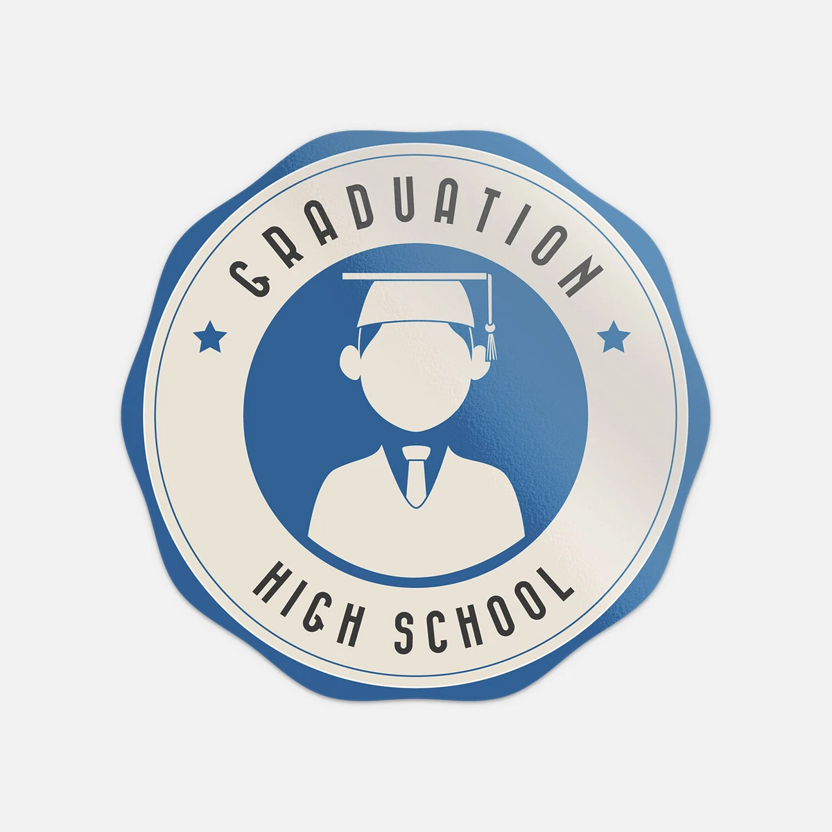 Kira Graduation High School Label Education Vinyl Sticker Decal ...