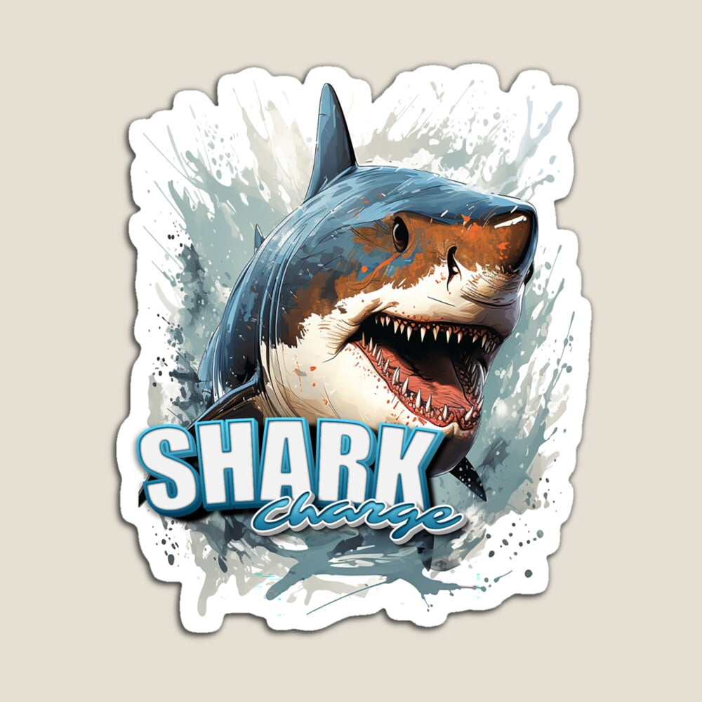 Kira - Great White Shark Charge - Shark Lovers Sticker - 3120 Hot ...