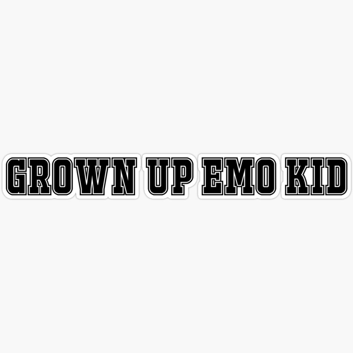 Kira Grown Up Emo Kid Sticker Decorative Laptop, Phone Stickers ...