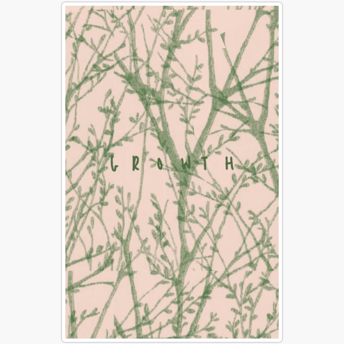 Kira Growth Aesthetic Cottage Core Sticker Decorative Laptop, Phone ...