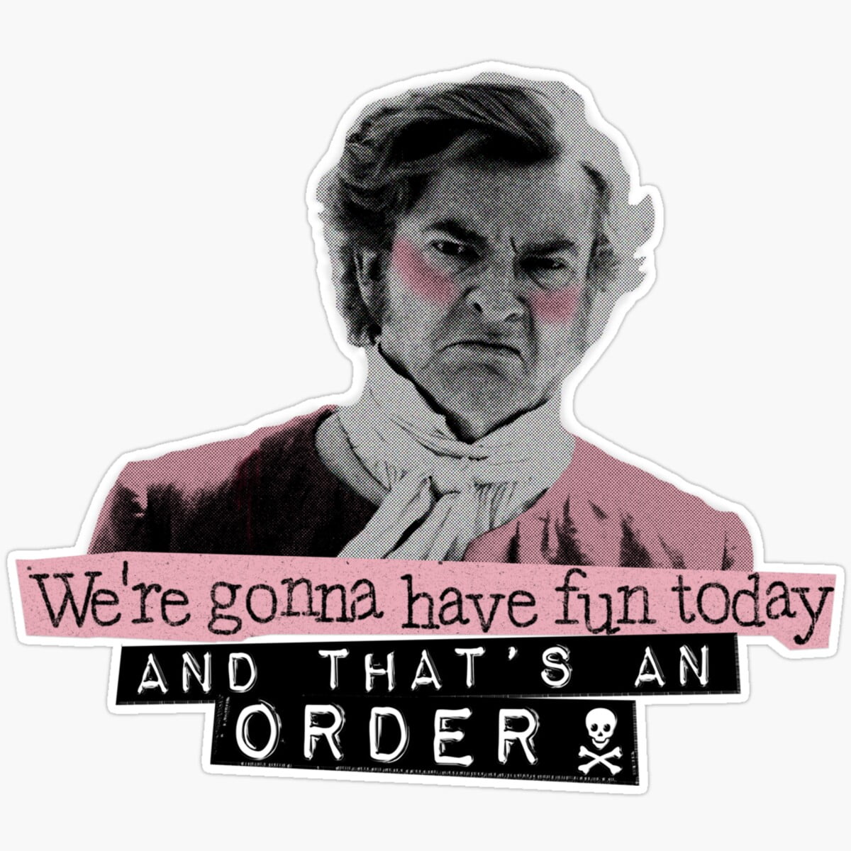 Kira Grumpy Stede Bonnet being inspirational Sticker Decorative Laptop ...