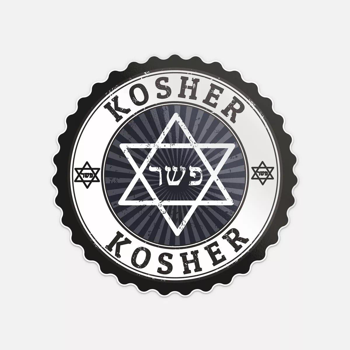 Kira Grunge Rubber Stamp Kosher Vinyl Sticker Decal Waterproof Sticker ...