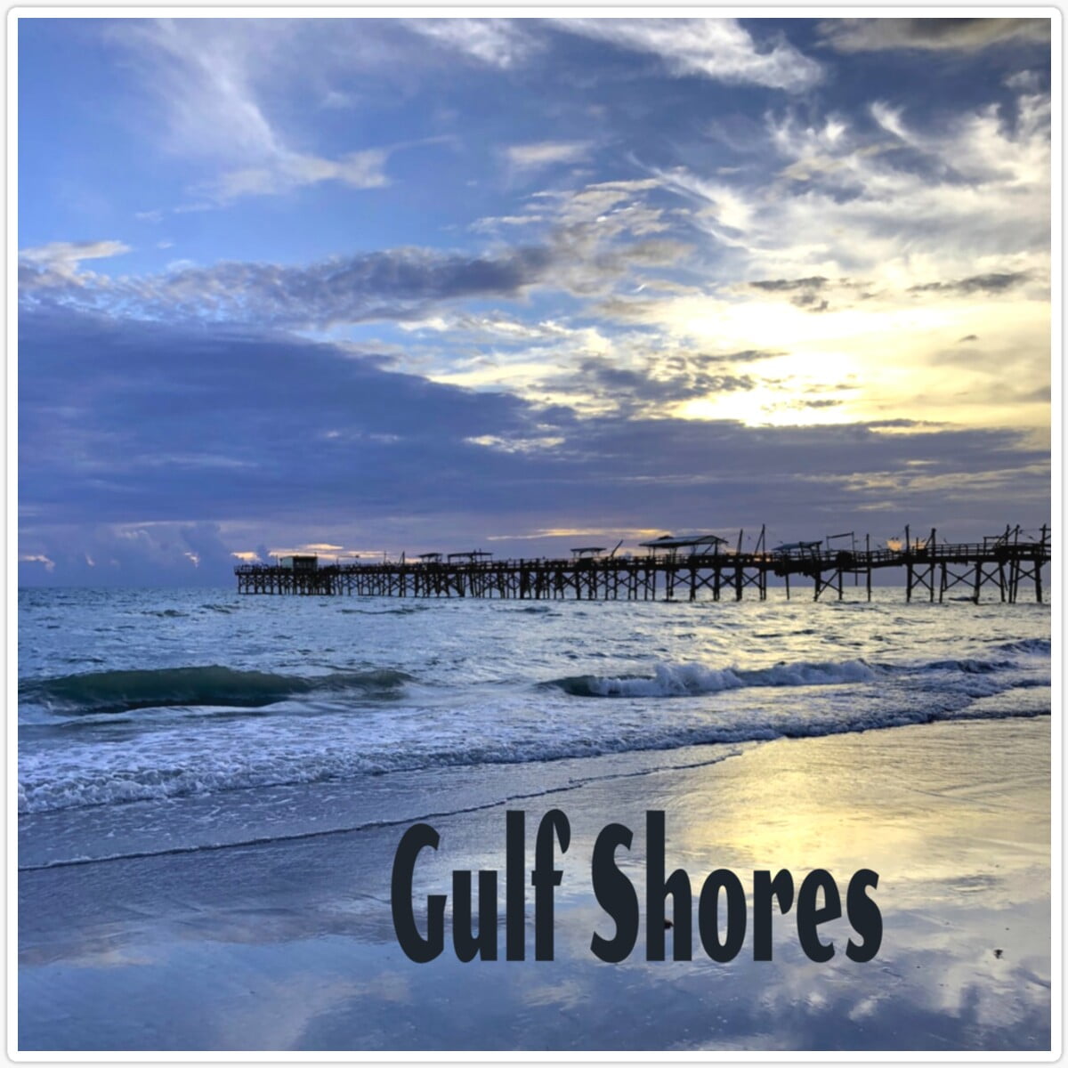 Kira Gulf Shores Alabama Beach Sunrise Pier Sticker Decorative Laptop ...