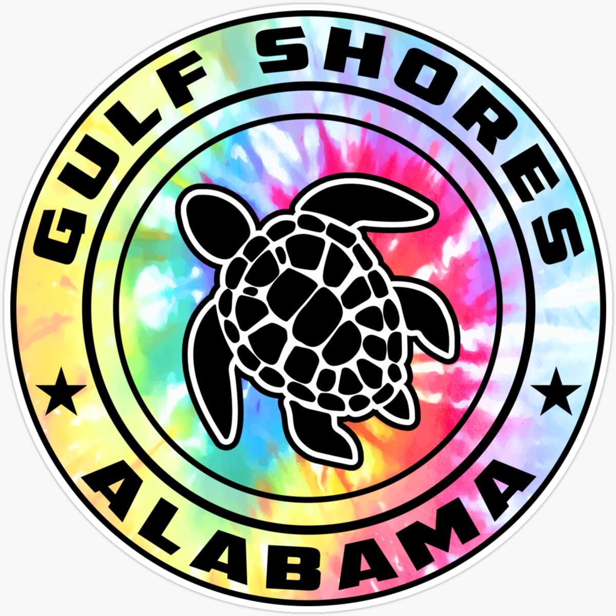 Kira Gulf Shores Alabama Sea Turtle AL Sticker Decorative Laptop, Phone ...