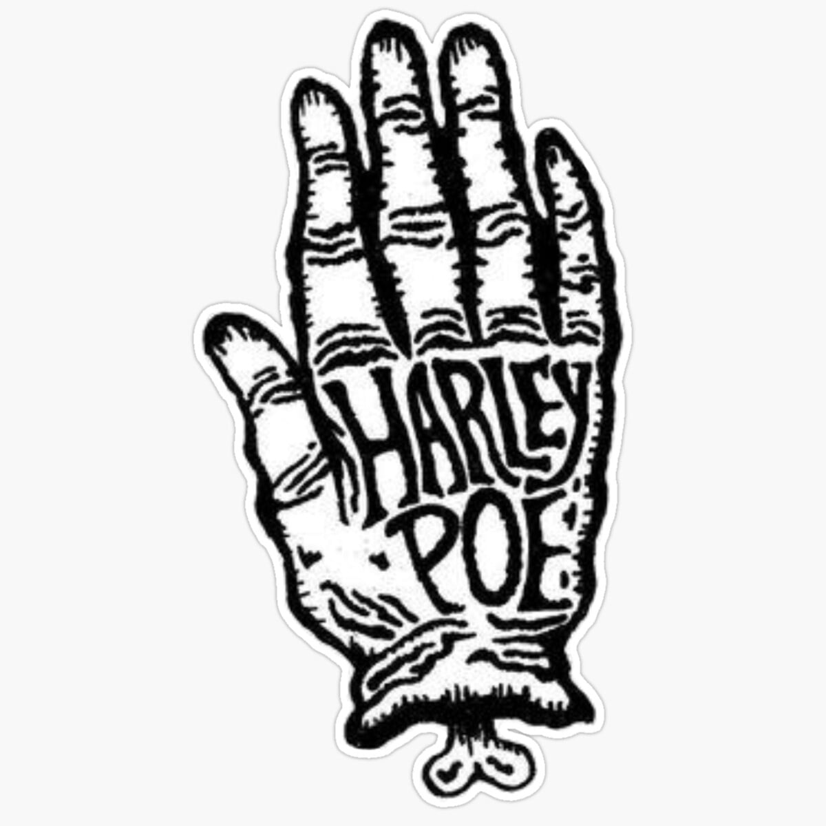 Kira HARLEY POE HAND Sticker Decorative Laptop, Phone Stickers ...