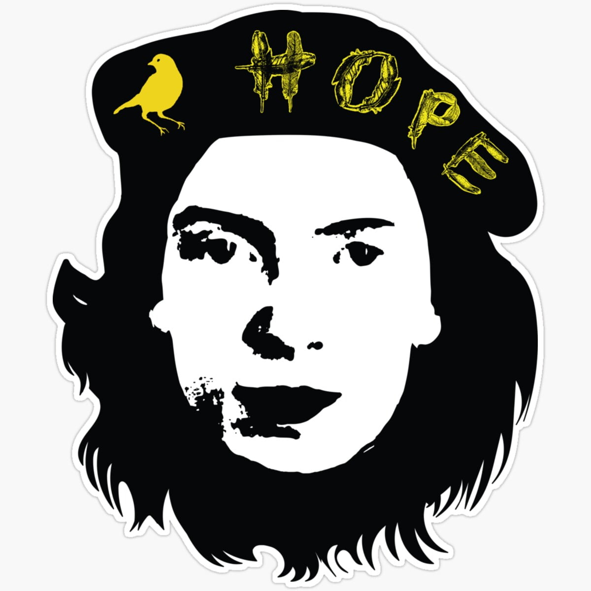 Kira HOPE is the Thing With Feathers Emily Dickinson Che Guevara design ...