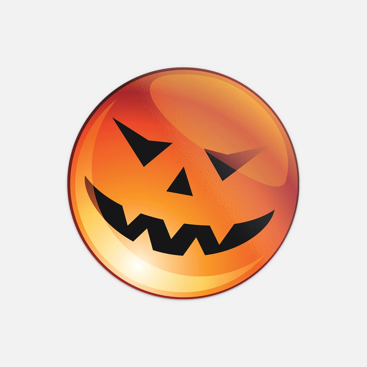 Kira Halloween Pumpkin Face Button Vinyl Sticker Decal Waterproof ...