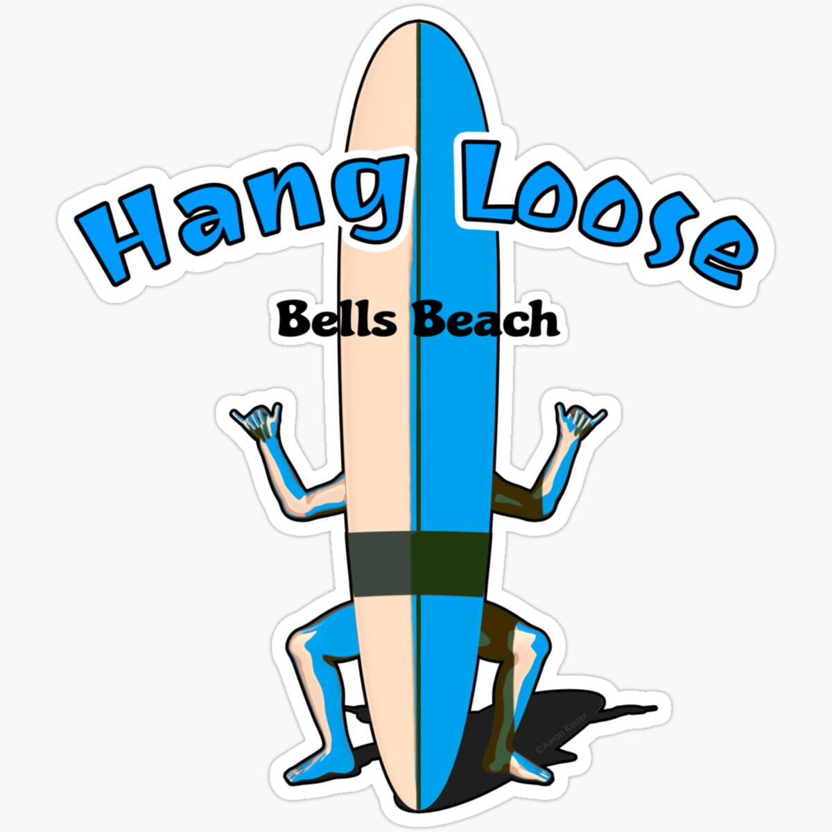 Kira Hang Loose Bells Beach Sticker Decorative Laptop, Phone Stickers ...