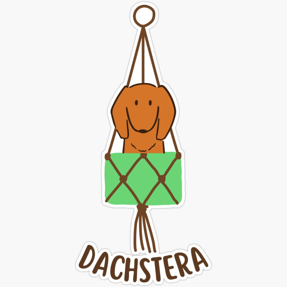 Kira Hanging Planter - Dogger Dachshund Dachstera Plant Funny Cute ...