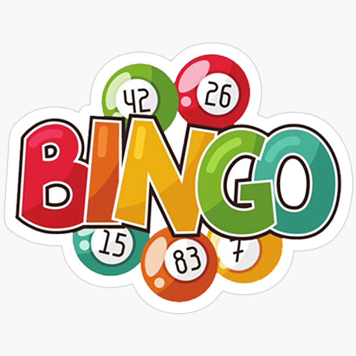 Kira Happy Bingo Sticker Waterproof Sticker for Water Bottles, Laptops ...