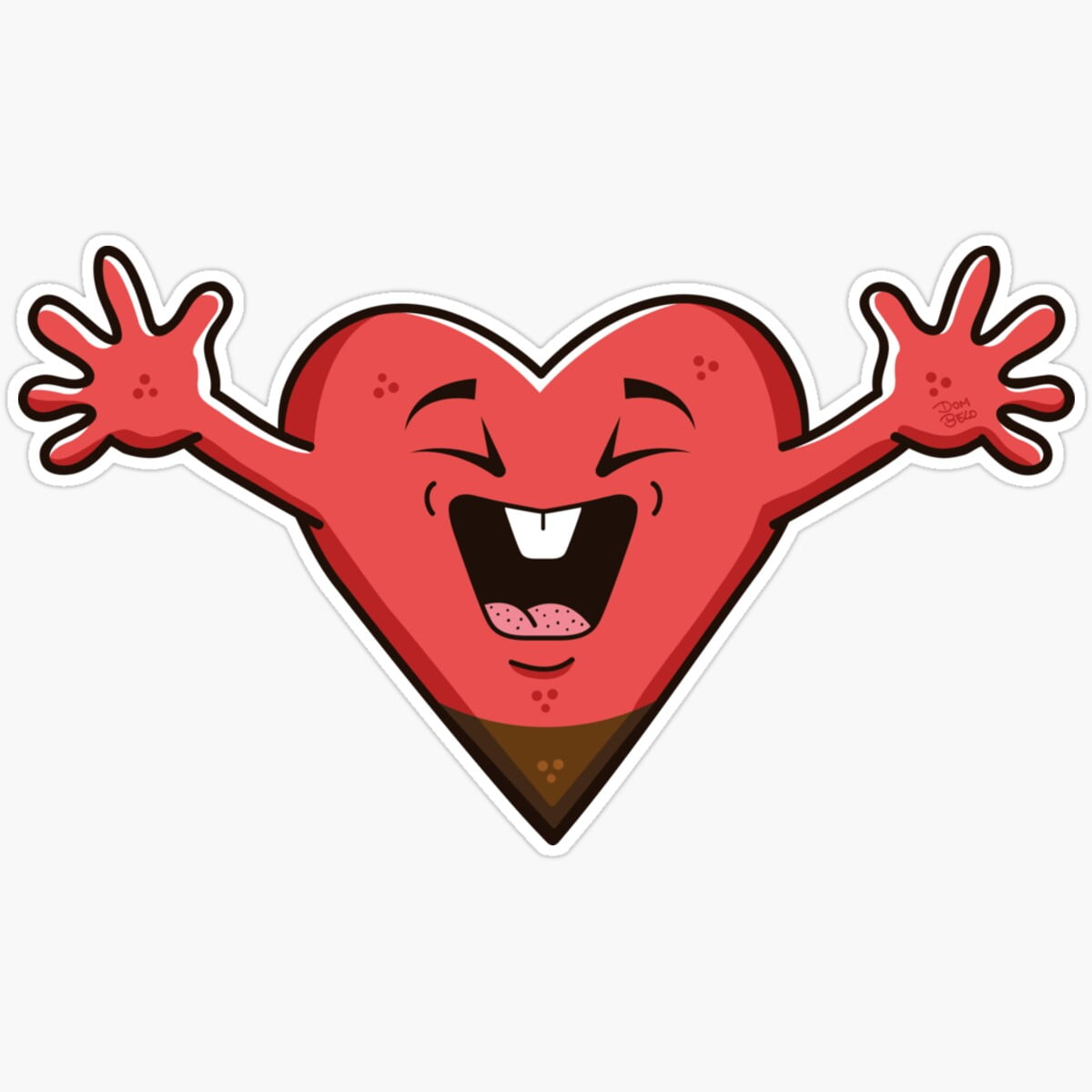 Kira Happy Heart Sticker Decorative Laptop, Phone Stickers, Waterproof ...